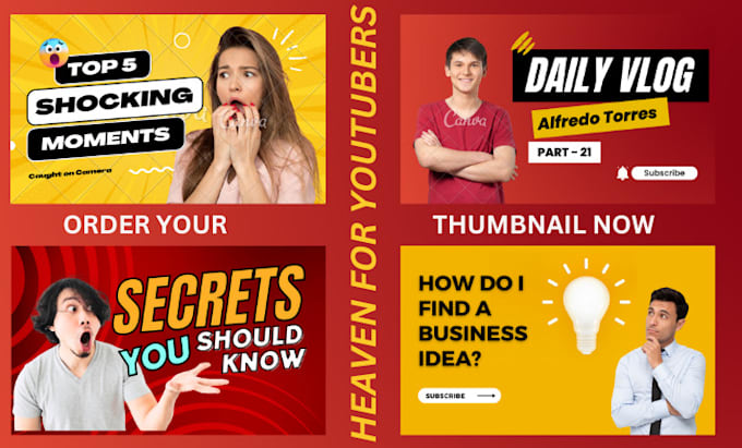 Make engaging thumbnail for your youtube channel by Zain_watto | Fiverr