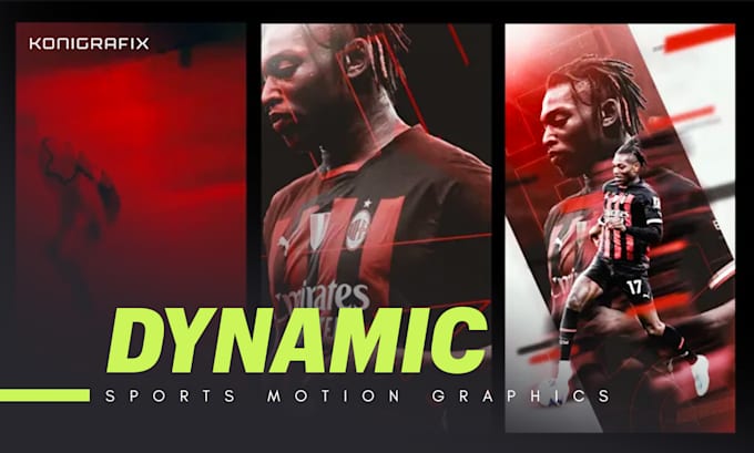 Create ongoing dynamic sports motion graphics video design edit by ...