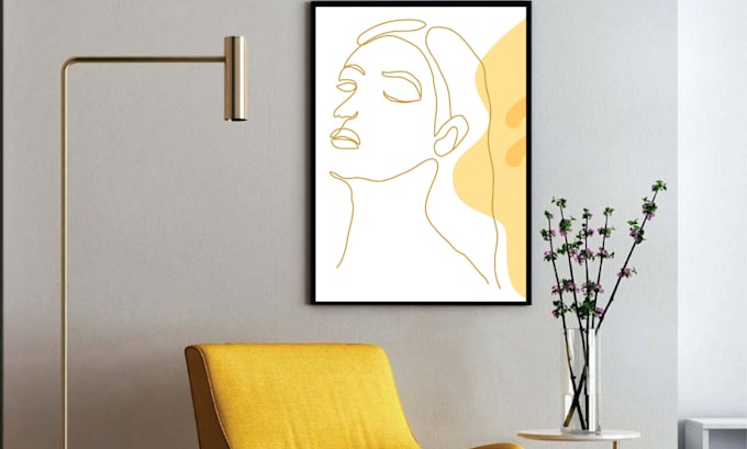 Portrait wall art, digital download, printable by Benveannabellee | Fiverr