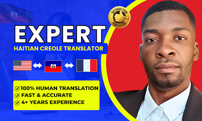 Translate haitian creole to english and french by Gayodies | Fiverr