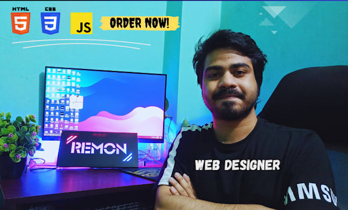 Do Professional Web Design Using Html Css And Javascript By Remonrifat2000 Fiverr