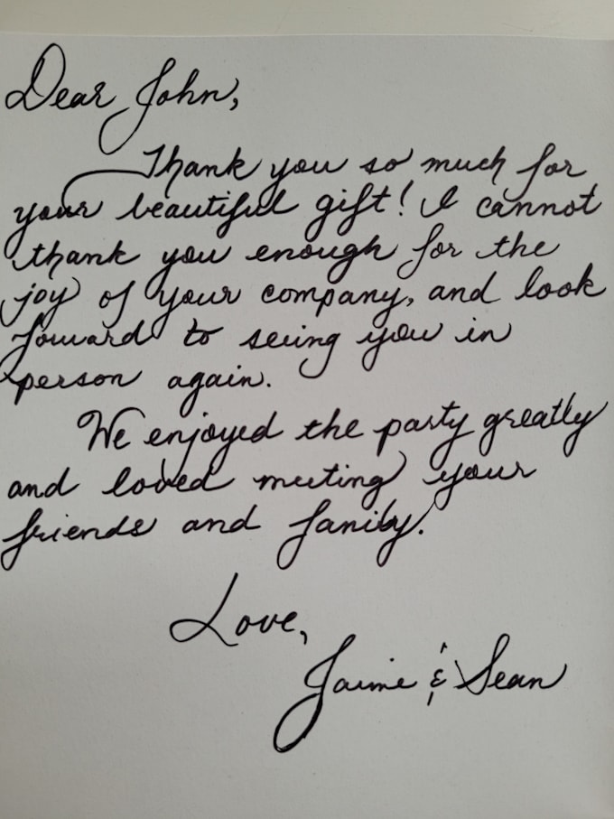 Beautifully handwrite your message in cursive handwriting by Jaimefuest ...