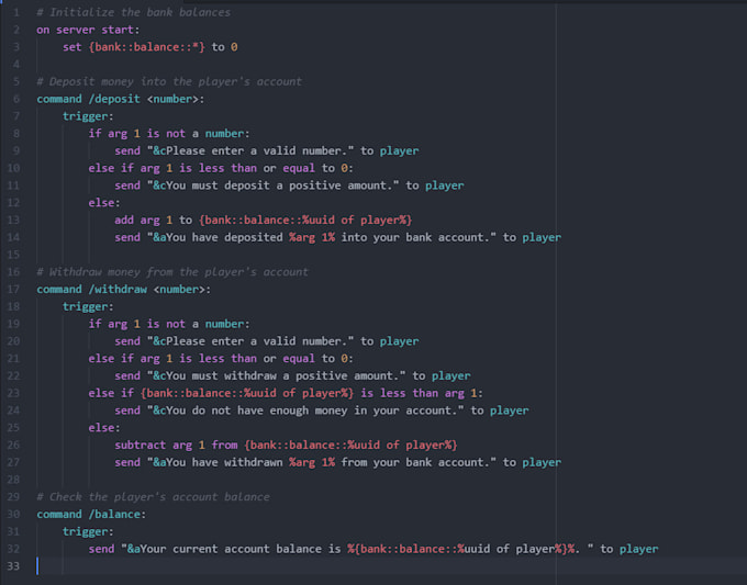 Create any skript for your minecraft server by Zeroinhd | Fiverr
