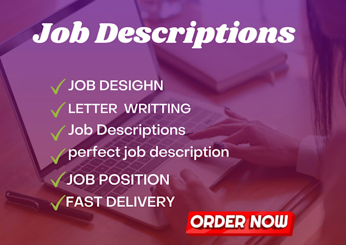 Write perfect job description for your company any position by ...