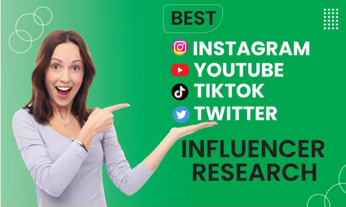 Find Instagram Or Tiktok Best Influencer Research For Influencer