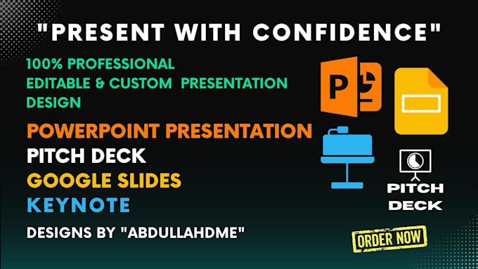 Design powerpoint presentation, google slides, powerpoint template ...