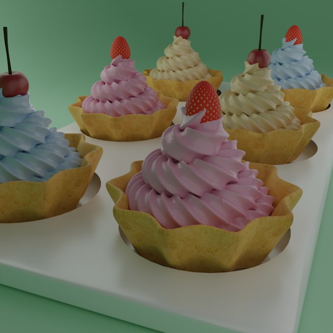 Create and render a 3d sweets by Gapochka | Fiverr