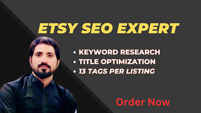 Do title, tags for etsy seo to rank listing and boost sales by Rana_adv | Fiverr