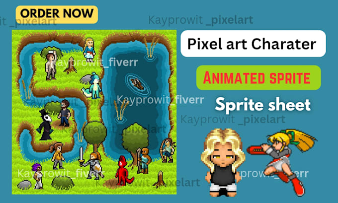 Create And Animate Pixel Art Character Game Sprite Game Asset Sprite