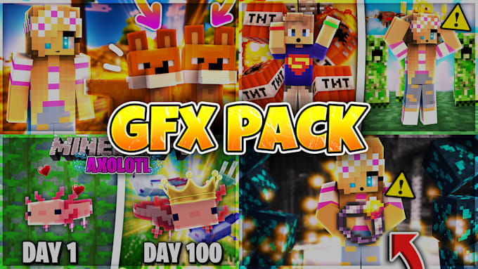 Give youtube minecraft gfx pack by Klouii | Fiverr