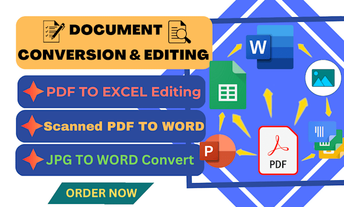 Convert pdf to word, excel, csv, photo to word, copy past by Mohammadsohag5 | Fiverr