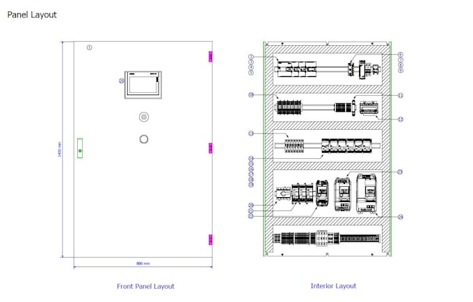 Draw electrical schematic and panel layout by eplan electrical by ...
