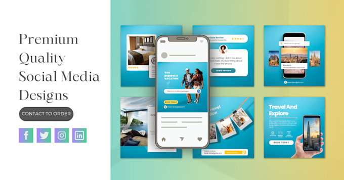 Create premium quality social media posts by Sabahamydd | Fiverr