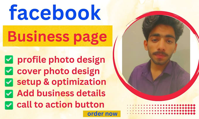 Do facebook business page setup , fan page creat , banner , and cover ...