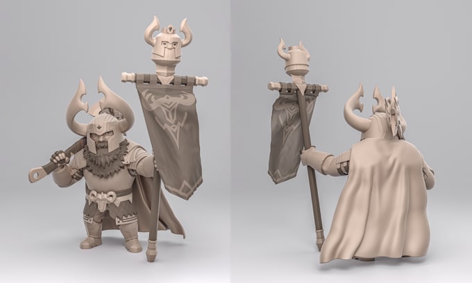 Create any 3d character model for print ready use by D_andrey_b | Fiverr