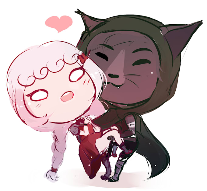 Draw fast tiny chibi furry or human by Infinitebunny | Fiverr