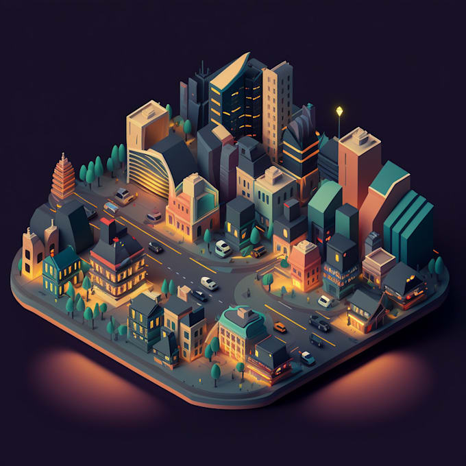 Create a 32 bit isometric 3d world using ai for you by Jimmymullen | Fiverr