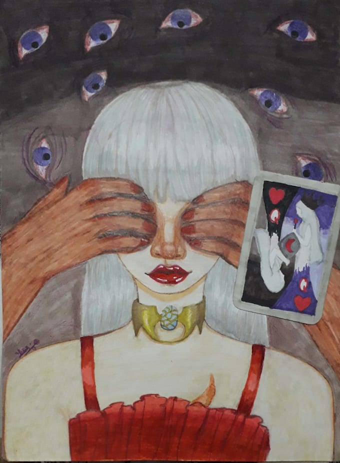 Drawing of characters in traditional by Leslieesme | Fiverr