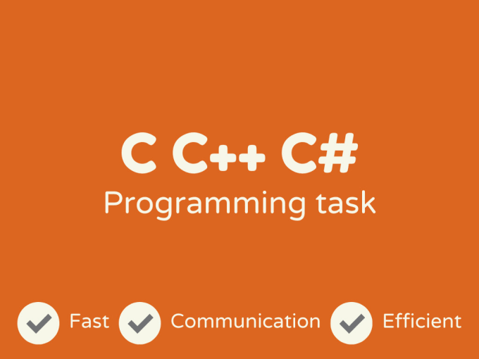 Do Your C Cpp And Csharp Programming Tasks By Gaboeg Fiverr