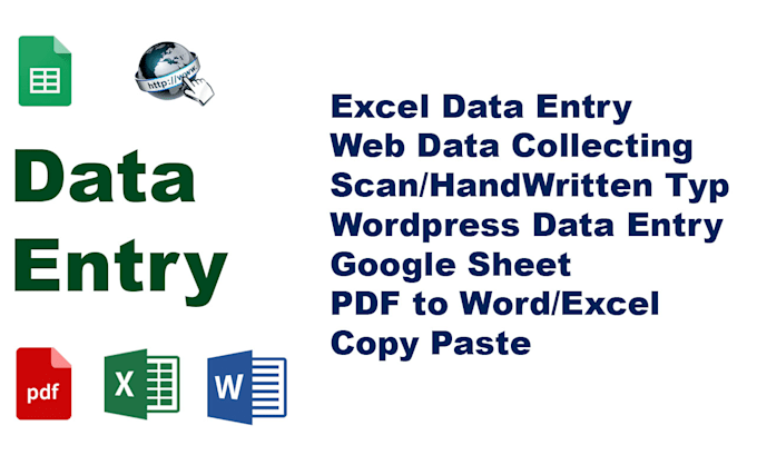 Data entry, copy paste, data collecting, excel, word, typing by Dataentrypromx | Fiverr