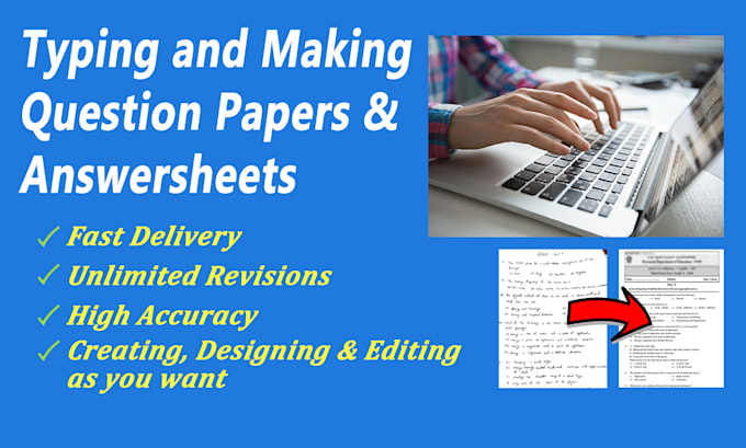 Type, design and format your examination, question papers by ...