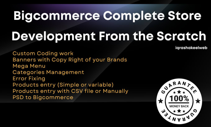 Create design customize bigcommerce site from scratch by Iqrashakeelweb ...