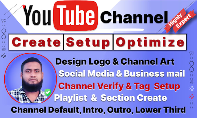 Create, setup youtube channel with perfect design and seo by Facebook_pro_yt | Fiverr