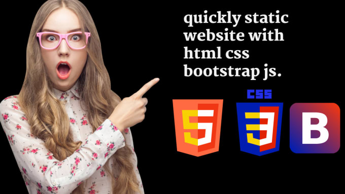 Design A Static Website With Html Css And Bootstrap By Jawad Dev123 Fiverr