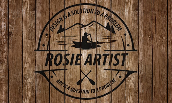 Do unique rustic stamp badge logo by Rosie_artist | Fiverr