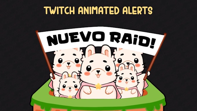 Create custom twitch animated alerts for you by Akanebop | Fiverr