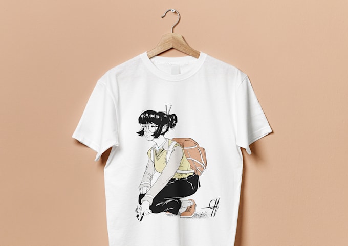 Draw a minimalist lofi art illustration for your tshirts by Makasu_12 ...