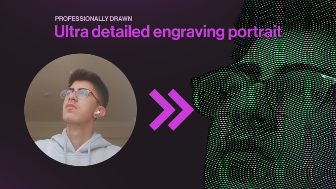 Draw you a professional ultra detailed engraving portrait by Cemalerkar ...