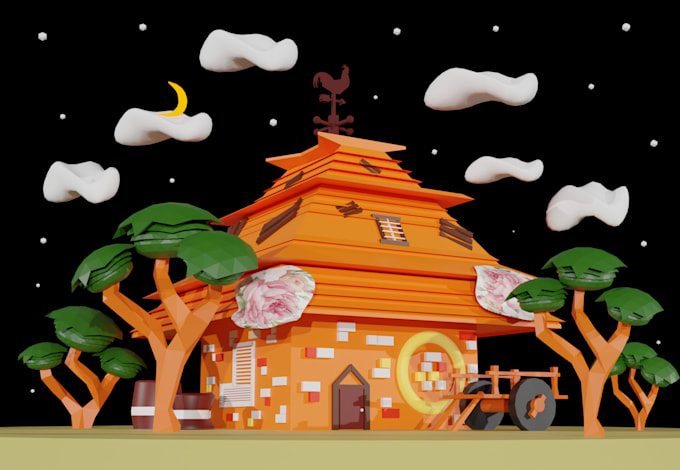 Create low poly models for games, websites and animations by Gonie2407 ...