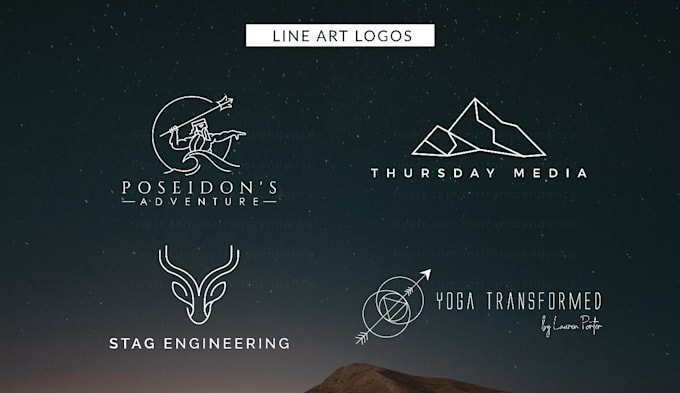 Do custom line art text or badge logo design by Hira_344 | Fiverr