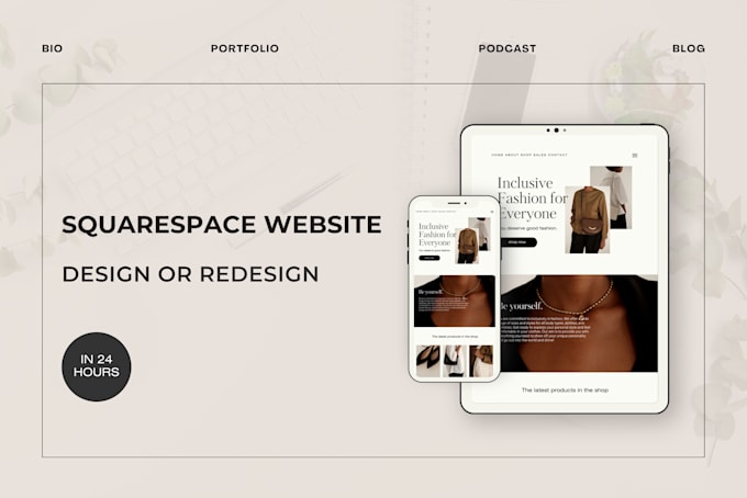 Do custom squarespace website design or redesign by Moeezyousaf1 | Fiverr