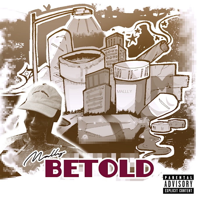 Design hand drawn and photo renders album art hip hop or any genre by ...