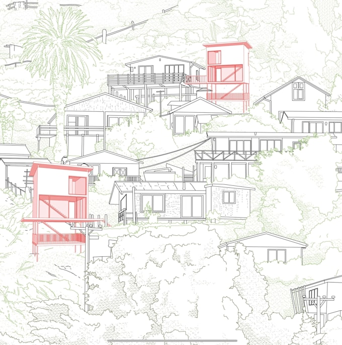 Architectural illustrations with setting by Glenda_244 | Fiverr