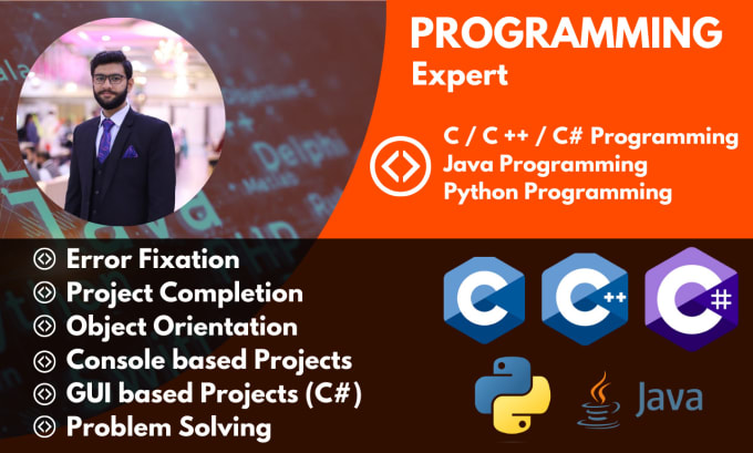 Solve Your C Cpp C Sharp Java And Python Projects And Problems By Webdevhaseeb Fiverr
