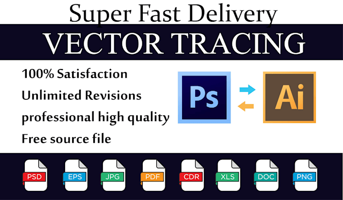 Convert any file to vector ai, psd, png in 40 minutes by Mzafar2 | Fiverr