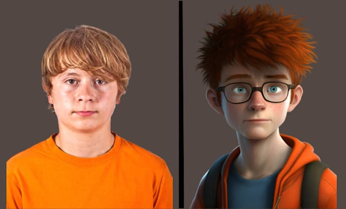 Create a 3d cartoon character profile picture and video by ...