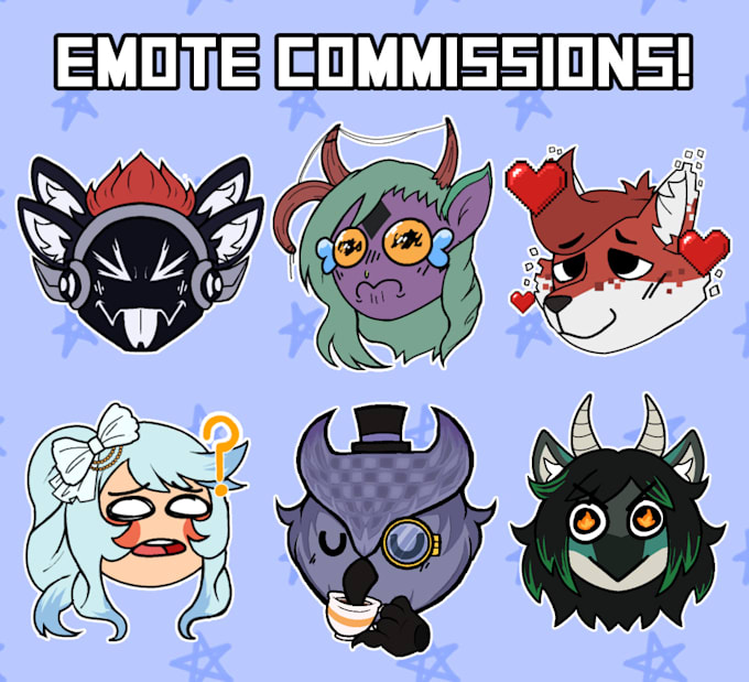 Draw emotes for you by Examtaker | Fiverr