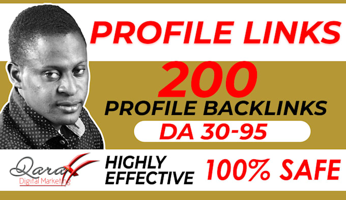 Make 200 quality profile links from high da sites by Wilbertdbarl | Fiverr