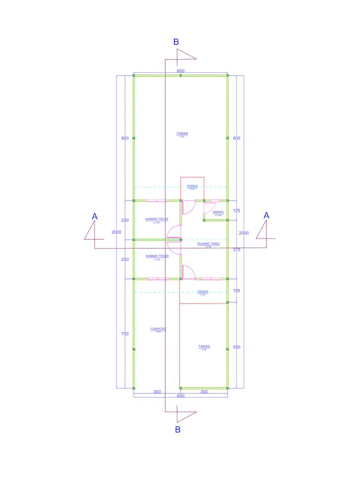 Make a house plan using autocad by Cep_yogi | Fiverr