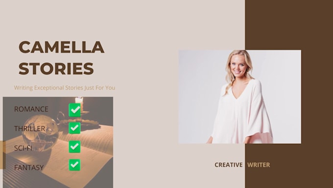 Write unique story for you by Camella_stories | Fiverr