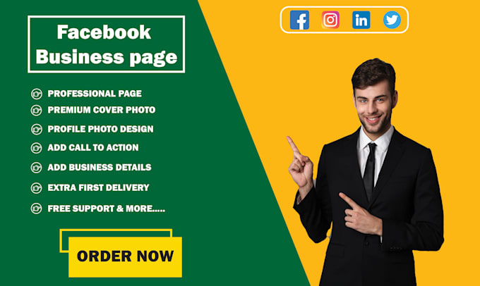 Create, setup, and manage your professional facebook page by Kh_almlemon | Fiverr