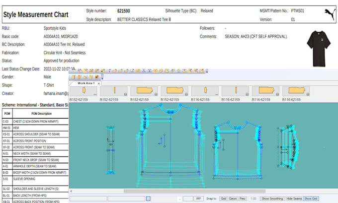 Make garments, clothing sewing patterns, and grading by Shahin1871 | Fiverr