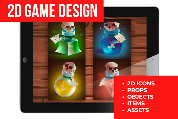 Design 2d icon, object, asset and items for your game by Michaelfate ...