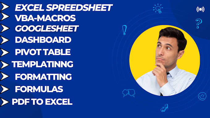 Be expert in microsoft excel, excel vba, excel dashboard , excel macro by Aadarshflancer | Fiverr