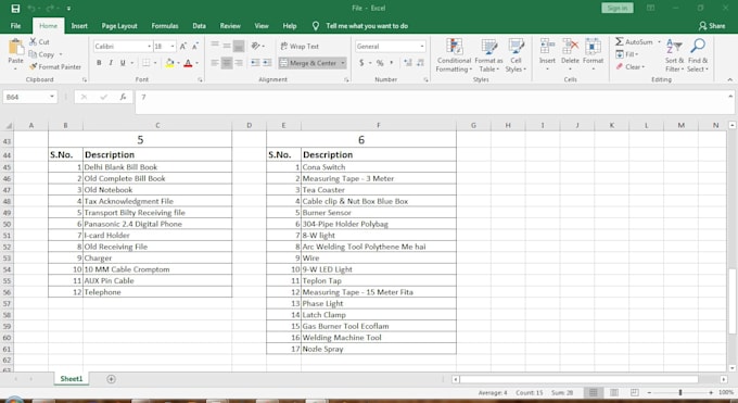 Do merge excel file and clean data and convert excel to pdf by Arjun ...