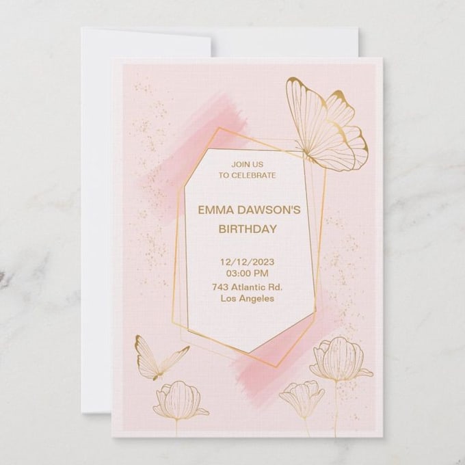 Design an invitation cards for your occasion by Belaidamina | Fiverr